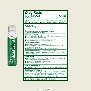 Biofreeze Menthol Pain Relieving Spray 4 FL OZ Colorless Aerosol Spray (Pack Of 12) For Pain Relief Associated With Sore Muscles, Arthritis, Simple Backaches, And Joint Pain (Packaging May Vary)