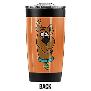 Logovision Scooby-Doo Confused Stainless Steel Tumbler 20 oz Coffee Travel Mug/Cup, Vacuum Insulated & Double Wall with Leakproof Sliding Lid | Great for Hot Drinks and Cold Beverages