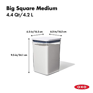 OXO Good Grips 6 Piece Canister Set with Scoops + OXO Good Grips POP Airtight Food Storage Container