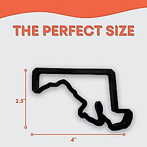 Maryland State Cookie Cutter with Easy to Push Design (4 inch)