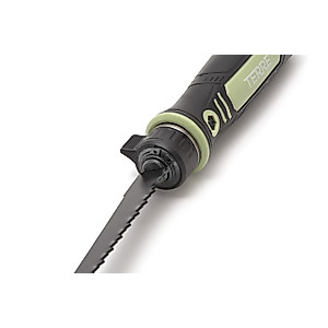 Terre Products, Adjustable Blade Hand Saw Tool, Jab Saw, Drywall Saw, Reciprocating Blades, 2 Wood (6 TPI), 2 Plastic (18 TPI), 2 Bi-Metal (24 TPI), Cuts Metal, Wood, Sheetrock, Plywood, Plastic