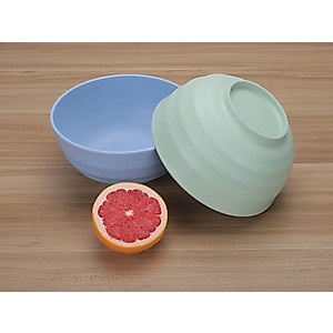 LuckyZone 60 OZ Wheat Straw Bowl Set of 4 - Large Unbreakable Cereal Bowls - Dishwasher & Microwave Safe - Serving Bowl for Salad, Soup and Popcorn - BPA Free, Healthy & Eco-Friendly (4 Pcs 60 Oz)