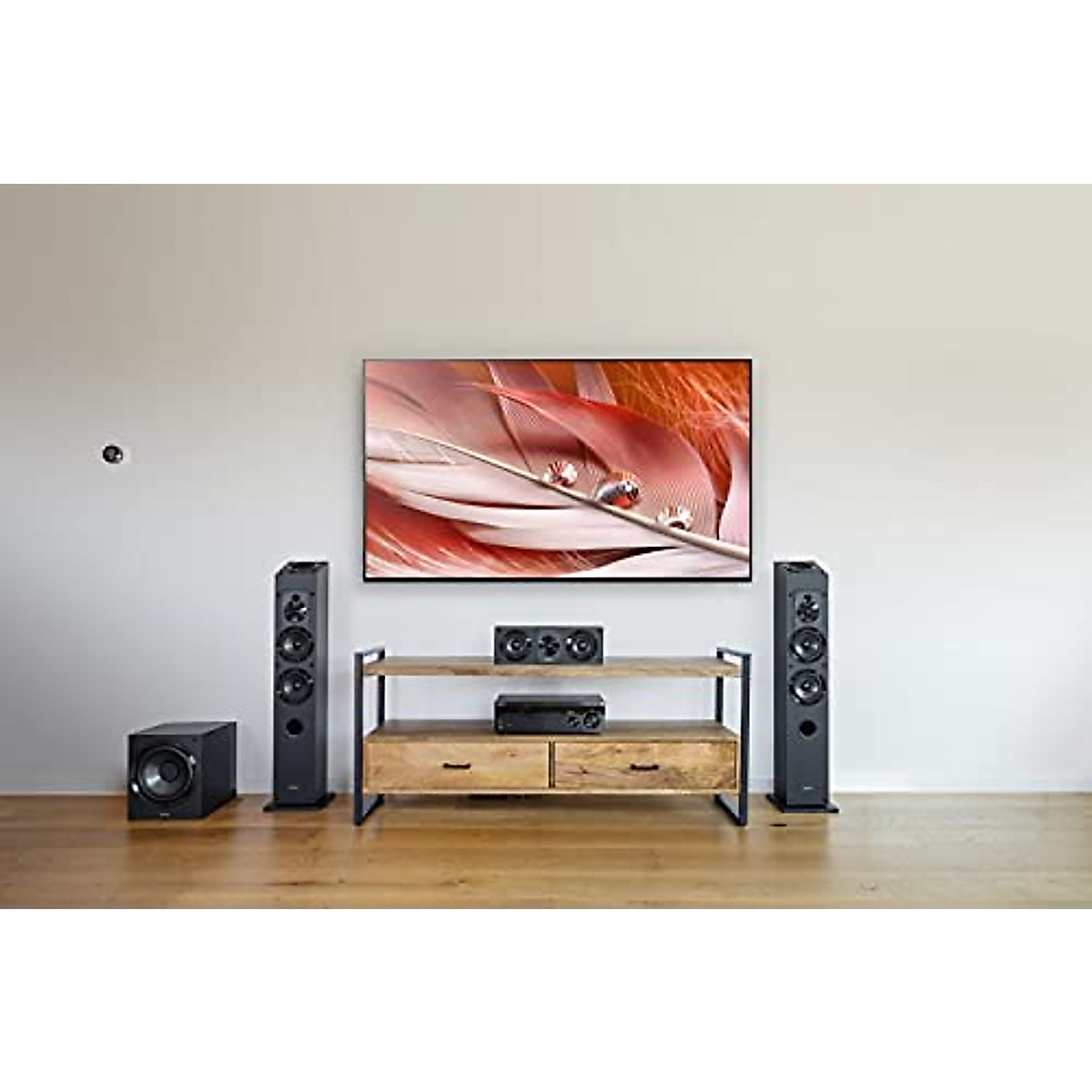 Sony SSCS8 2-Way 3-Driver Center Channel Speaker - Black, 4 Bookshelf Speaker System