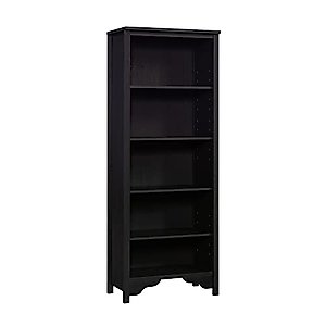 Sauder Dawson Trail 5 Shelf Bookcase, Raven Oak Finish