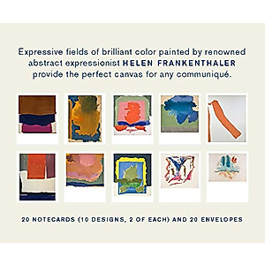 Helen Frankenthaler Notes: 20 Notecards and Envelopes (Abstract Art Stationery, Famous Artist Note Cards)