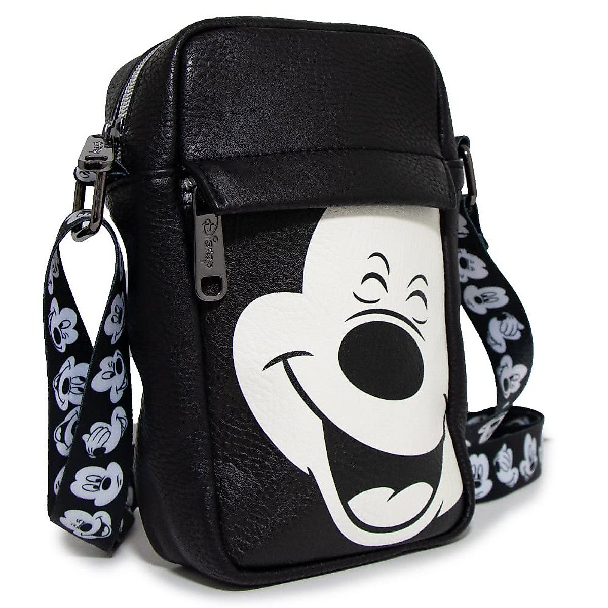 Buckle Down Disney Bag, Crossbody, Mickey Mouse Smiling, Vegan Leather