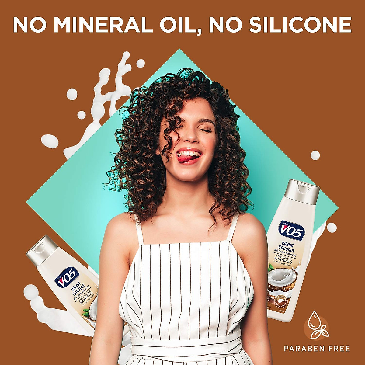 VO5 Moisturizing Shampoo - 12.5 Fl Oz - Island Coconut Leaves Hair Looking Vibrant and Beautiful, White