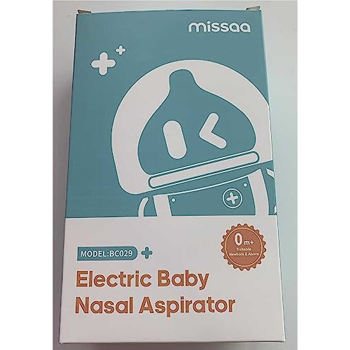 Baby Nasal Aspirator Electric, MISSAA Nasal Aspirator for Baby with 5 Suction Modes Baby Nose Sucker, Nose Aspirator for Toddler, Automatic Nose Cleaner, Music & Light Soothing