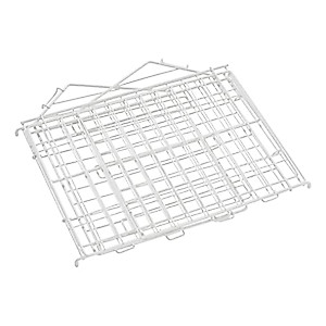 IRIS USA 17" Modular Wire Stacking Storage Basket, Great Storage for Linens, Groceries, Toys, Books, and More, Stackable, Easy Assemble, Multipurpose Home Organizer, White