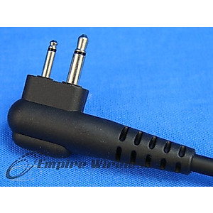 Two-Wire Surveillance Mic for Motorola CP200 CP200D XLS PR400 EP450 GTX GP300 P1225 CP185 P110 SP50 Radio Lapel Shoulder Mic.