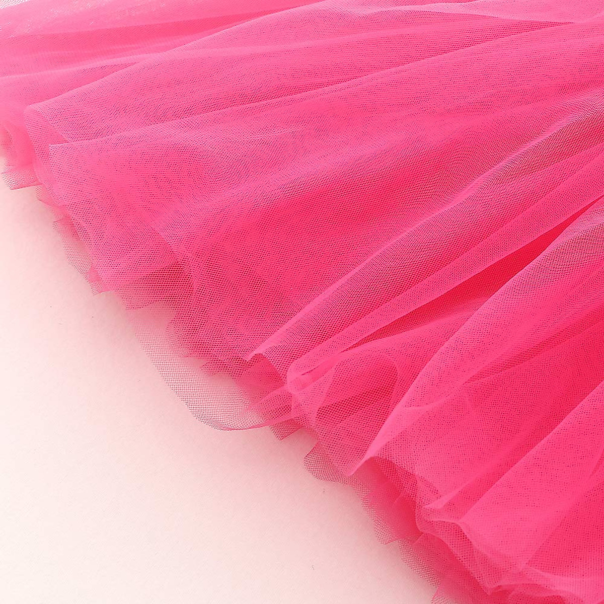 ZINPRETTY Toddler Dress Baby Girls Tutu Playwear Sleeveless Birthday Party Outfit Infant Tulle Sundress Knee Length 3-4T Rose