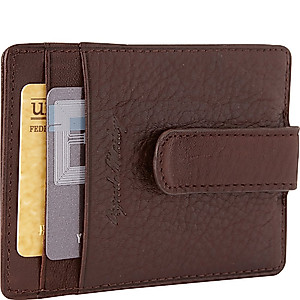 Cashmere Men's ID Front Pocket Clip Wallet Color: Black