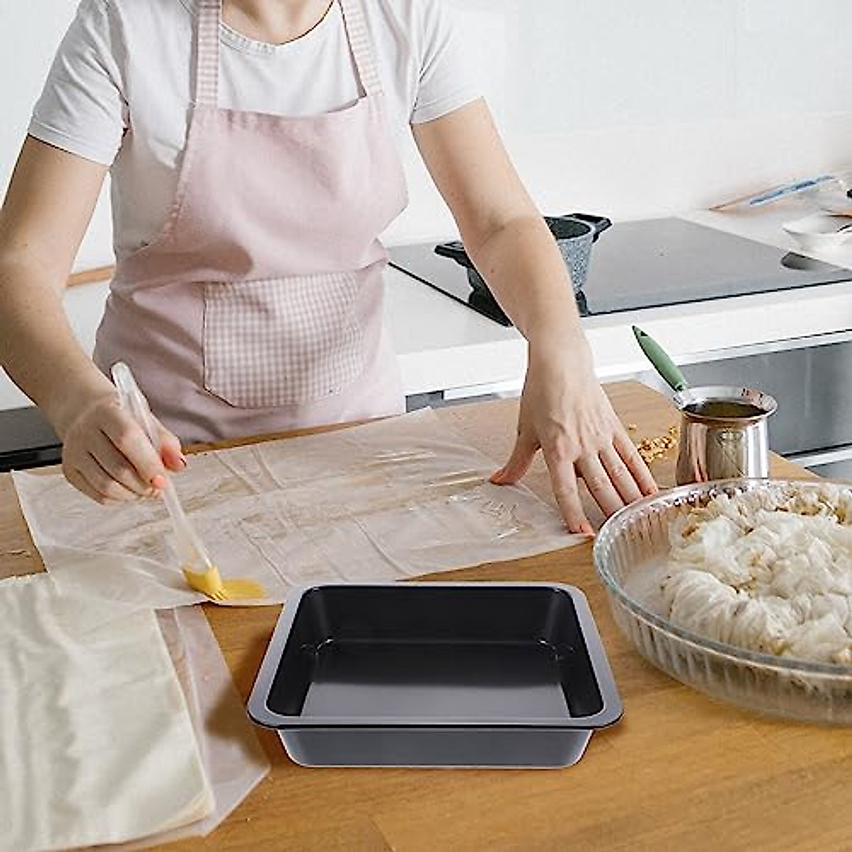 UPKOCH Baking Dishes for Oven Baking Dishes for Oven Square Loaf Pan 23in Non- Stick Bread Toast Mold Carbon Steel Baking Tin Cake Baking Tray Toast Box Bakeware Kitchen Bread Mold