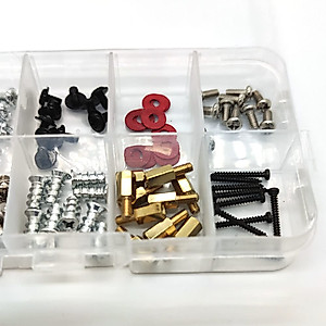 95Pcs Desktop Computer Chassis Screw PC Motherboard Screws Washer with Box