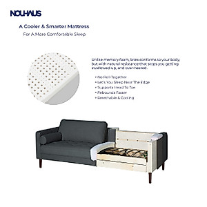 Nouhaus Module, Sleeper Sofa Bed Couch. 7ft Luxury Convertible Sofa Futon Bed with No Roll Together Latex. Pull Out Sofa Bed for Bedroom Couch, Small Apartment Furniture Sofas or RV Couch