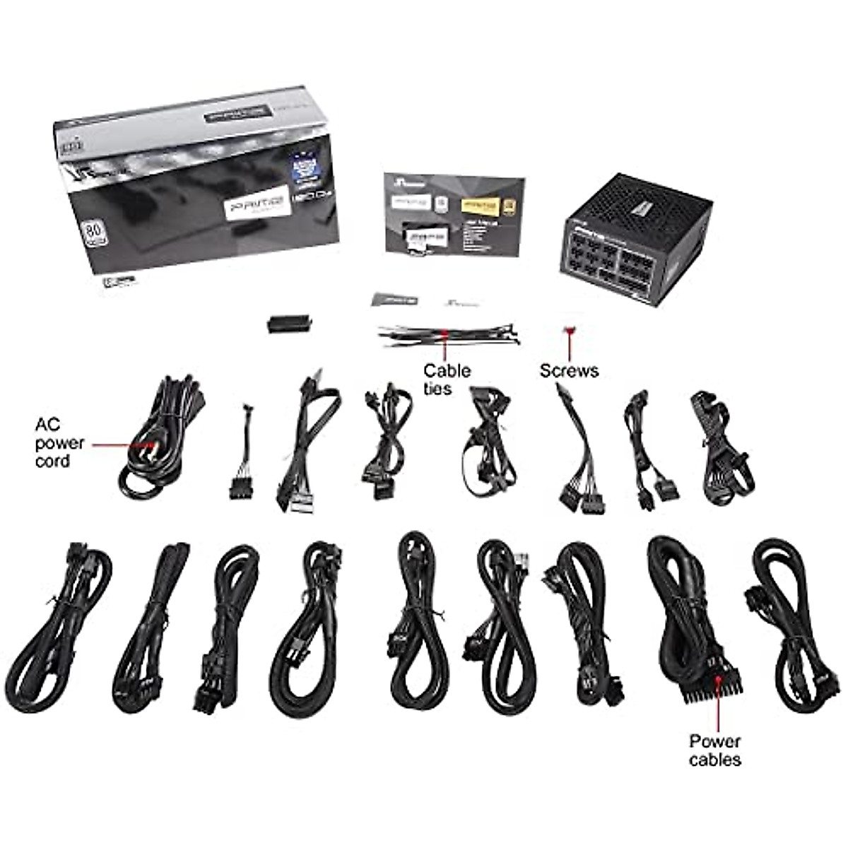 Seasonic Prime Ultra Platinum 1300W (80+Platinum, ATX 12V) Power Supply for Computer/Gaming PC's, 6X PCIe, Cable Management