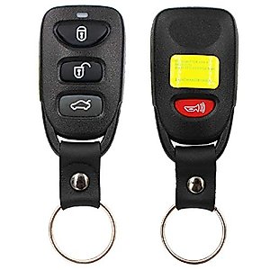 4 Buttons Key Fob Remote Control Case Shell Replacement OSLOKA423T for Hyundai 2007-2015 Sonata Kia 2010-2014 Forte 2008-2017 Elantra 2006-2010 Optima 2007-2009 Spectra (1PCS)