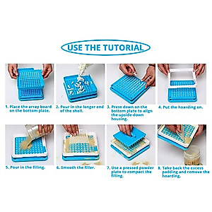 100 Holes Filling Machine Tray Board with Scraper fit DIY 00#