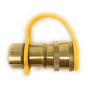 MI MADOL IMPORTS, LLC MADOL 3/8" Natural Gas Quick Connect Fitting [910-583] LP Gas Propane Hose Quick Disconnect Kit, 100% Solid Brass