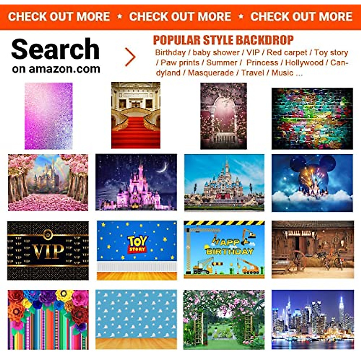 Castle Backdrop 7x5ft Spring Pink Sakura Flowers Washable Polyester Photography Background Wedding Birthday Party Princess Photo Studio Props YL058