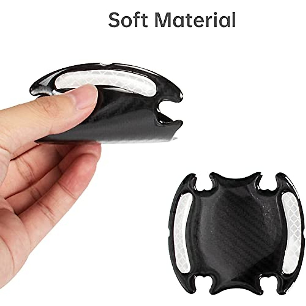 Car Door Handle Protector Handle Cup Protector Stickers and Decals for Cars Scratch Protector Exterior Car Accessories Red