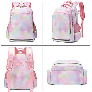 Backpack For Girls,Kids Butterfly Backpack Preschool Book Bag Kindergarten Bookbag With Lunchbox Cute School Bag