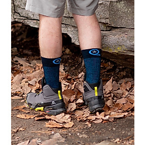 Farm to Feet Damascus Lightweight Merino Wool Crew Socks, Charcoal, X-Large