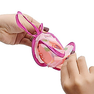 Qlychee Lovely Foldable Round Fan Random Color Handheld Moon-Shaped Fan Decoration Gift 1 Pc