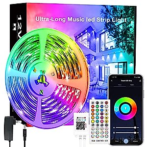 LED Strip Light 65.6ft, LED Lights for Bedroom, Music Sync Color Changing Light Smart Light Strip RGB Tape Light Strip for TV, Bedroom, Home Decoration, Rope Lights