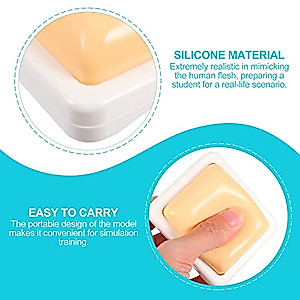 3pcs Pad Nurse Model Suturing Injection Educational Intramuscular Medical Students Diabetics Silicone Equipment Training for Trainer Supplies Muscle Module Practice Student