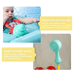 Mambobaby Bath Toy with Shower Head for Toddlers 1-3, HECCEI Baby Bathtub Rinser Toy Crab Sprinkler Electric Shower Spray Water Toy for Boys Girls Infants Kids