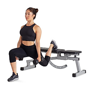 Weider Platinum Adjustable Bench with 16 Position Variations for Dumbbell and Body Weight Exercise