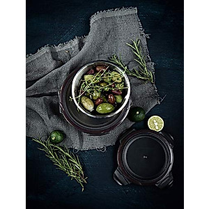 CUITISAN FLORA ROUND AIRTIGHT CONTAINER NO.5 21.6oz, STAINLESS STEEL FOOD CONTAINER, WATERPROOF, MICROWAVE and DISHWASHER AVAILABLE