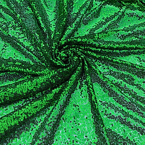 Sequin Fabric by The Yard Flip Sequin Fabric for Dress Glitter Green Sequin Fabric for Sewing Mesh Sequins Material by The Yard for DIY The Wedding Dress