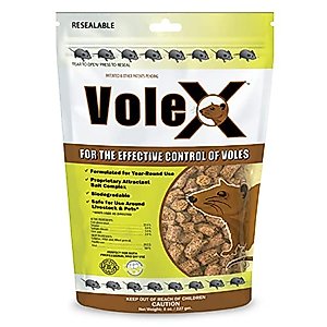 VoleX - Effective Against All Species of Voles. Safe for use Around People, Pets, Livestock, and Wildlife