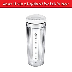 ZWILLING Enfinigy Personal Blender Jar with Drinking Lid and Vacuum Lid - White