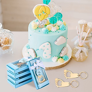 VZCBZC 24Packs Footprint Bottle Openers with Party Shower Return Gift Boxes for Party Favors, Gifts or Decorations for Guests