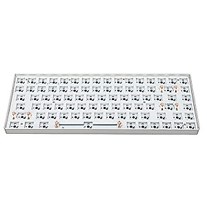 Yunseity DIY Mechanical Keyboard Kit, 84 Keys Custom RGB Hot Swap Keyboard Wired Gaming Keyboard with Keycap Puller and USB Cable Support 5 Pin Shaft 3 Pin Shaft(Silver White)