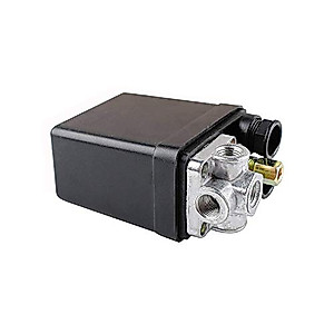 Central Pneumatic Air Compressor Pressure Switch Control Valve Replacement Parts 90-120 PSI 240V Air Compressor Pressure Switch Control Valve
