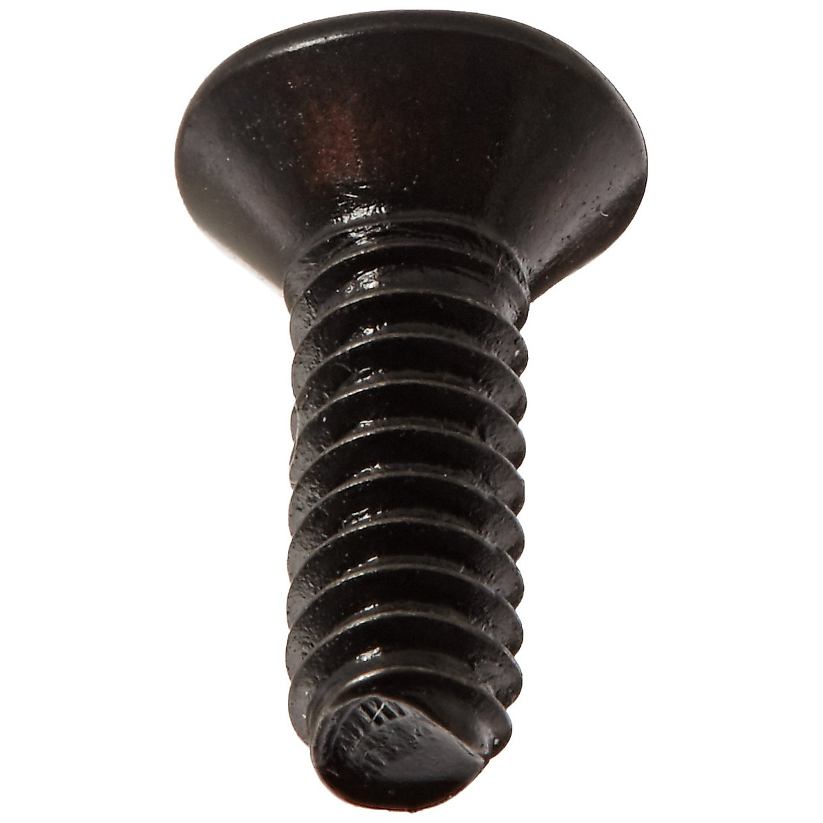 Small Parts 0406RPFB Steel Thread Rolling Screw for Metal, Black Oxide Finish, 82 Degree Flat Head, Phillips Drive, #4-40 Thread Size, 3/8" Length (Pack of 100)