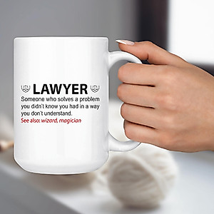 Law Meaning Definition Gift for Lawyers 11oz 15oz White Coffee Mug