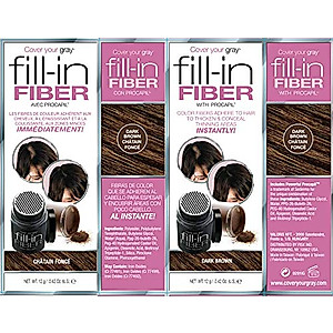 Cover Your Gray Pro Fill-In Fibers with Procapil - Dark Brown