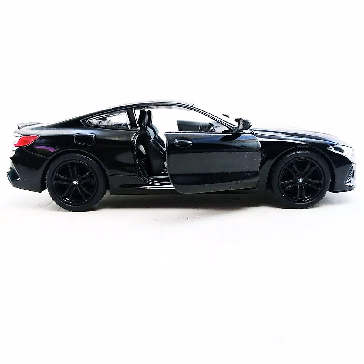 KiNSMART BMW M8 Competition Black Red 5" 1:36 Scale Die Cast Metal Model Toy Car w/Pullback Action