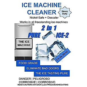GLOB PRO SOLUTIONS Freestanding Ice Maker Machine Cleaner Compatible with 37050, 41978 U-line, Ice-O-Matic, Jenn Air, Blaze, Manitowoc, Marine Crescent