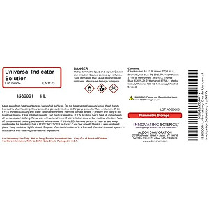 Laboratory-Grade Universal Indicator Solution, 1L - The Curated Chemical Collection