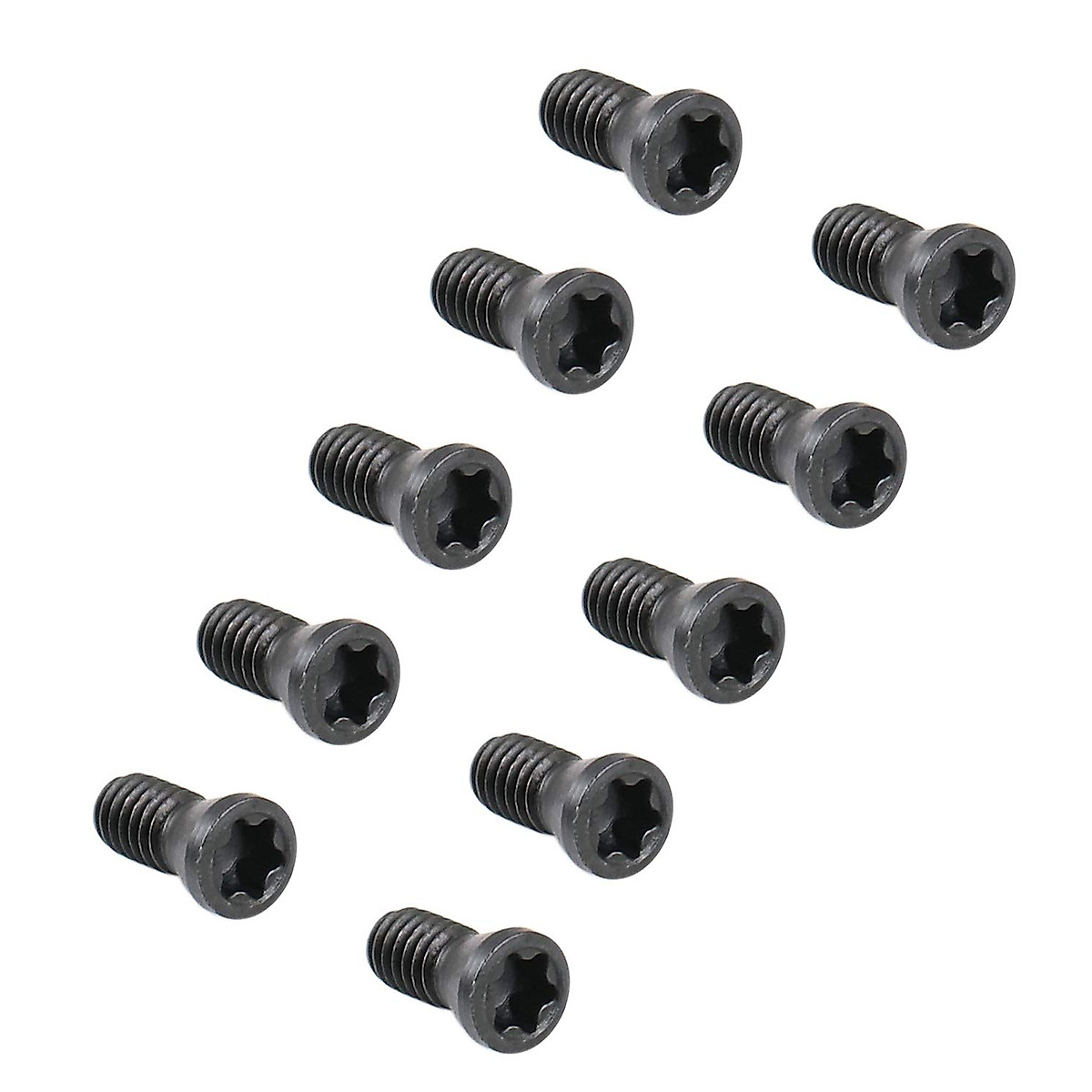 Accusize Industrial Tools M2.5 by 6 Replacement Screws for Indexable Face Mill and End Mills, 10 Pc, 0046-0910x10