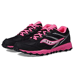Saucony Cohesion Tr14 Lace to Toe Sneaker, Black/Pink, 2 US Unisex Big Kid