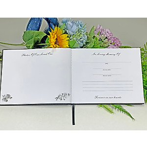 RAXIFU Funeral Guest Book, 8”x10” Memory Book for Funeral, 126 Pages Guest Book for Memorial Service, Celebration of Life Guest Book