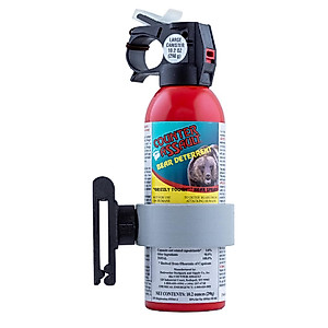 Quickdraw Bear Spray for Hiking Holster! The best Camping Safety & Survival Equipment You can buy for Bear Repellent of any type. Easily clips to your pack or self to ensure You are always protected!