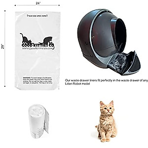 Good kitty CO Waste drawer liners compatible with Litter-Robot (50 Count)